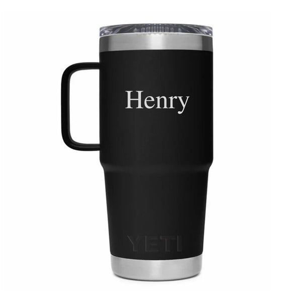 PERSONALIZED Authentic 20 oz Yeti Travel Mug - LASER ENGRAVED ...