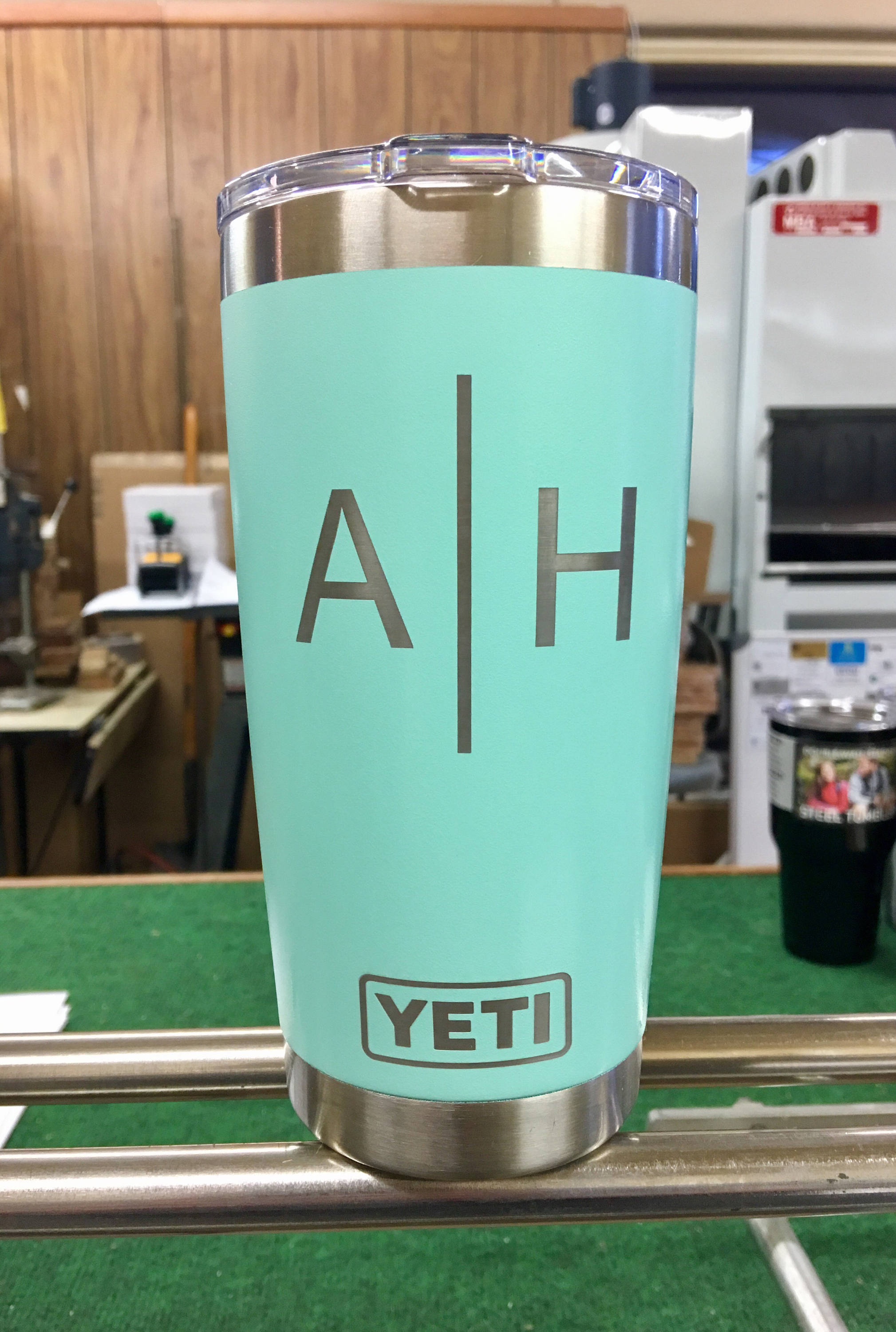Laser Engraved Authentic YETI Rambler - TWO LETTER MONOGRAM ...